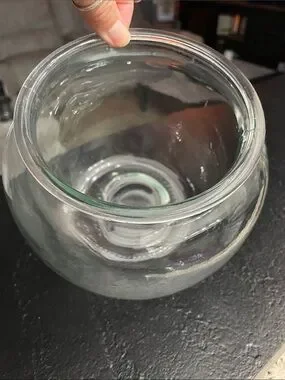 Accents | Clear Glass Round Fishbowl Vase 6x7 | Poshmark
